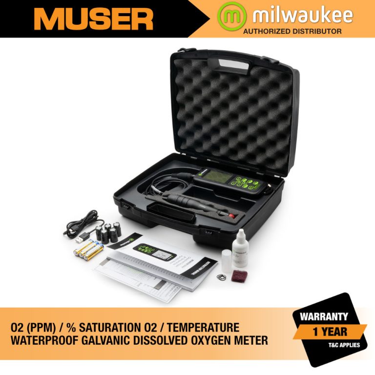 Milwaukee MW605 MAX Waterproof Galvanic Dissolved Oxygen Meter with ...